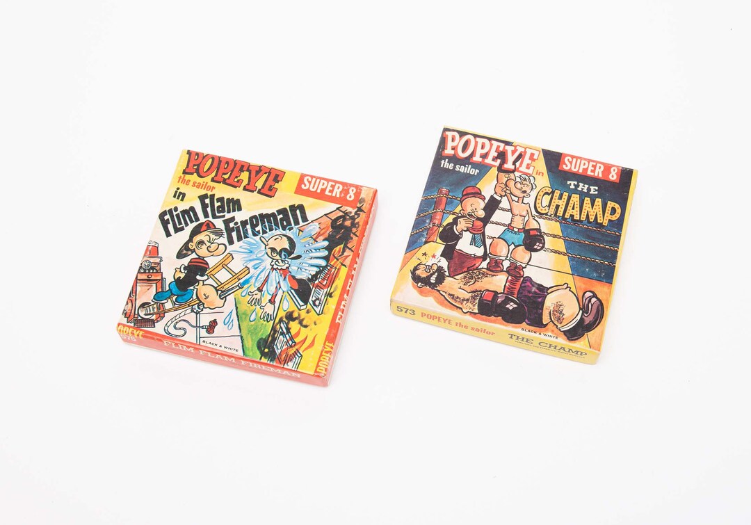 POPEYE Super 8 Movies - Flim Flam Fireman & the Champ - Vintage ...