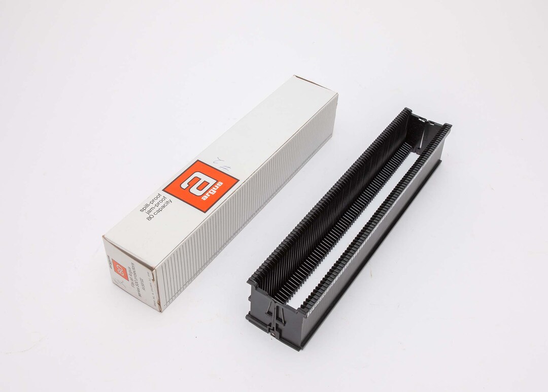 ARGUS 80 SLIDE TRAY - Holds 80 Slides - Original Box - Perfect for Old ...