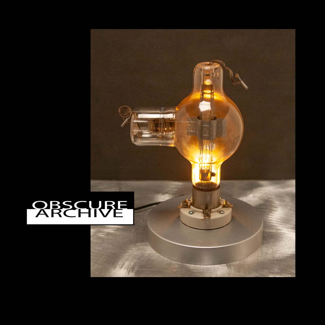 Giant Ball Shaped Vacuum Tube Lamp Made From a RARE 860 Tube - Mounted ...