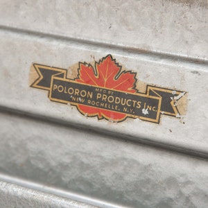 Vintage POLORON Tackle Box All Metal With One Tray Unique Shape Great ...