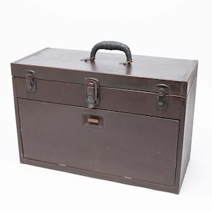 Vintage Early KENNEDY Machinist Tool Box - 7 Drawer Model - Square ...