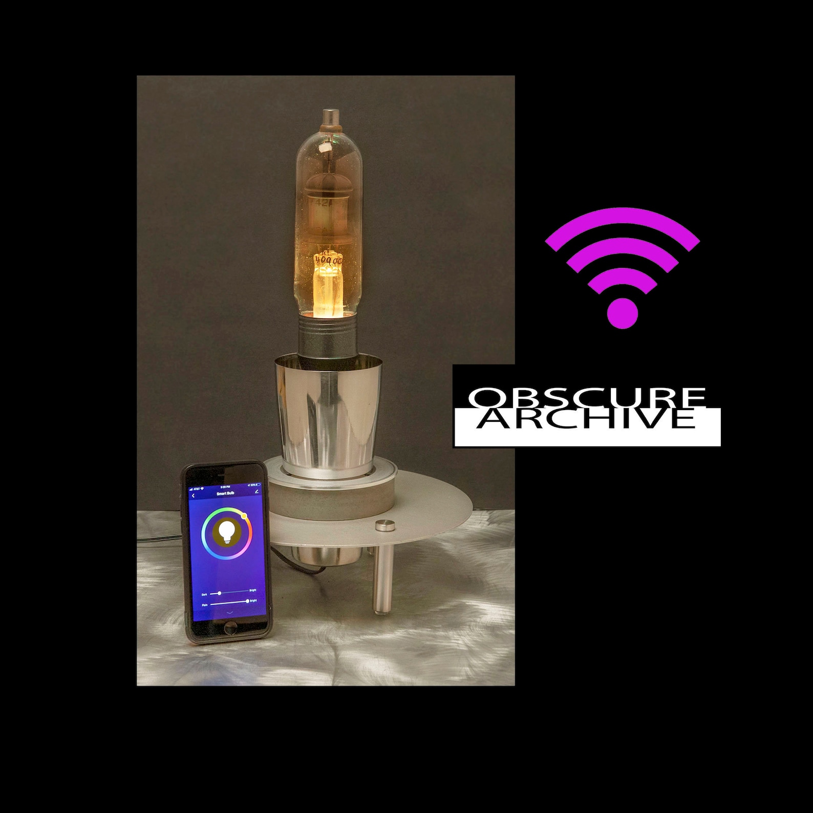 Custom Vacuum Tube Lamp Featuring Wifi Controlled LED Lighting - Etsy