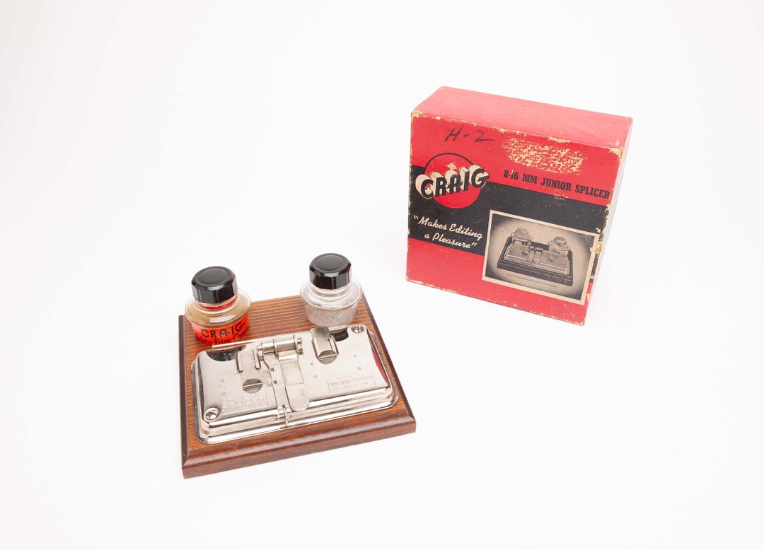 CRAIG JUNIOR 8mm & 16mm Film Splicer - Original Box - "makes Editing A ...