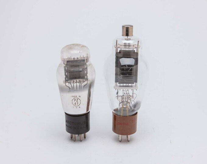 2 Vintage 1940's Vacuum Tubes - "bottle" Shape Radio Tubes - - Cool ...