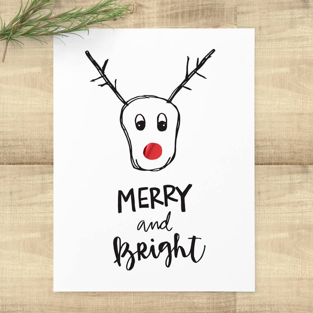 Pack of 10, Rudolph Christmas Card, Holiday Card Packs, Rudolph Cards ...