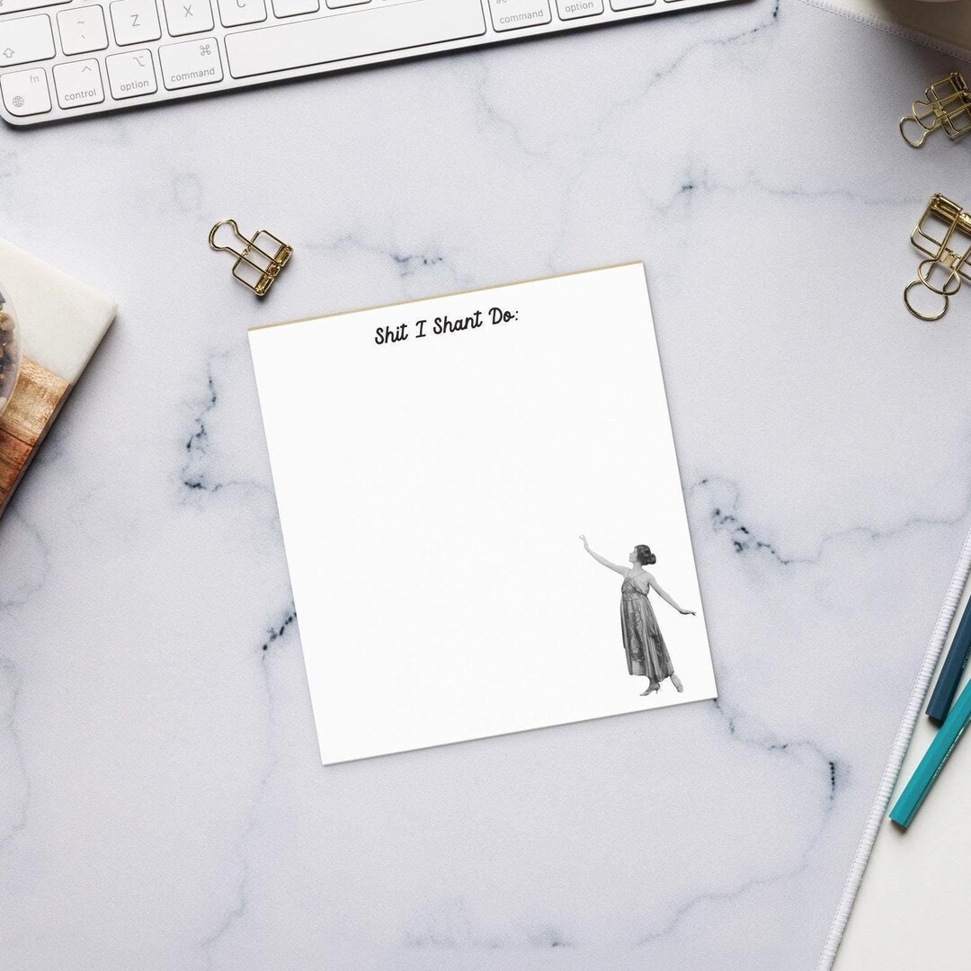 Funny To-do List Notepad: "sh*t I Shant Do" Sarcastic Gift - Etsy