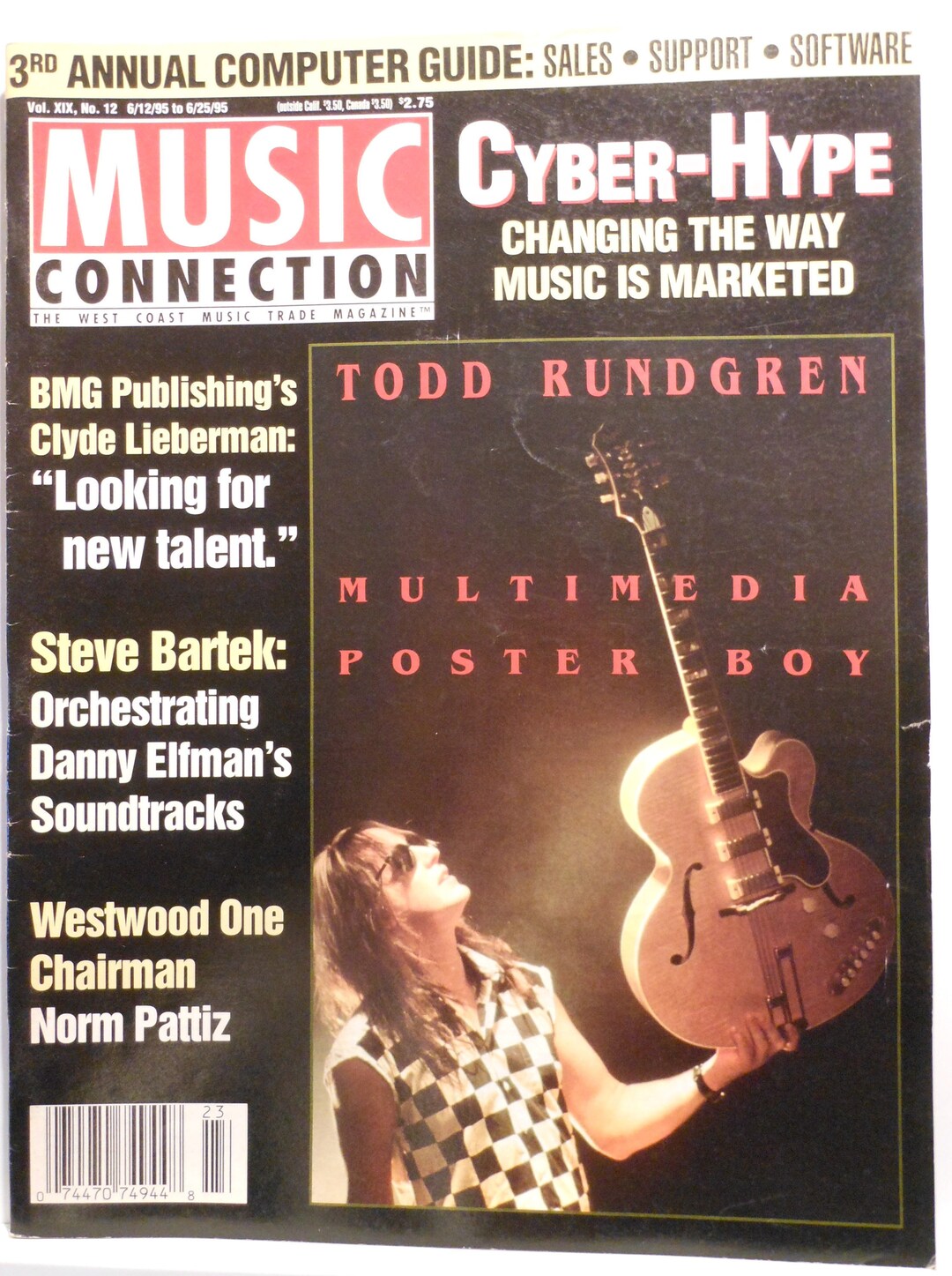 Todd Rundgren - June 1995 - Music Connection Magazine - VINTAGE - Etsy