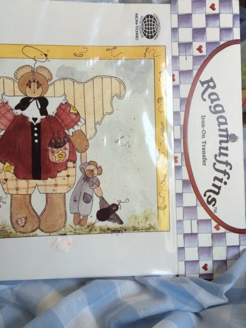 Vintage Raga Muffins Iron on Transfer. Cute Teddy Bear Iron on Called ...