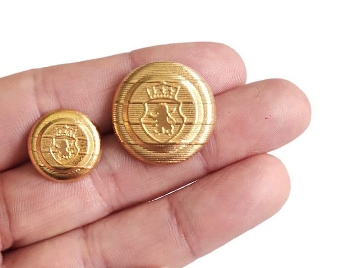 Gold Metal Blazer Buttons Set for Suit Jacket, Blazer, or Sport Coat - Etsy