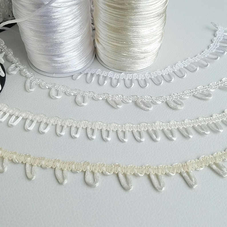 Satin Non-elastic Button Loops for Corset Closure / Bridal Button Loops ...