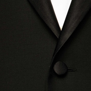 Black Tuxedo Buttons - 3 Large 6 Small Buttons - Suit Jacket Front and ...