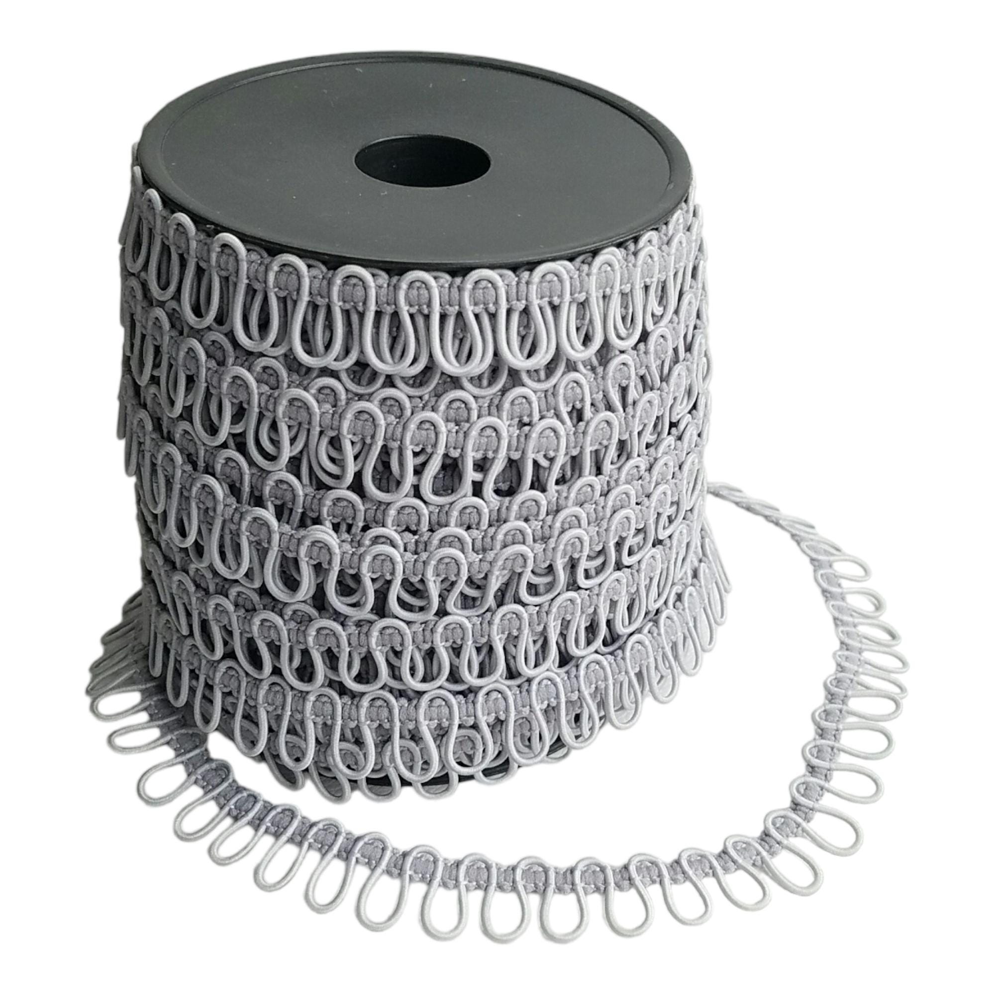 Black and Gray Elastic Bridal Button Loops / Choose Your Color - Etsy
