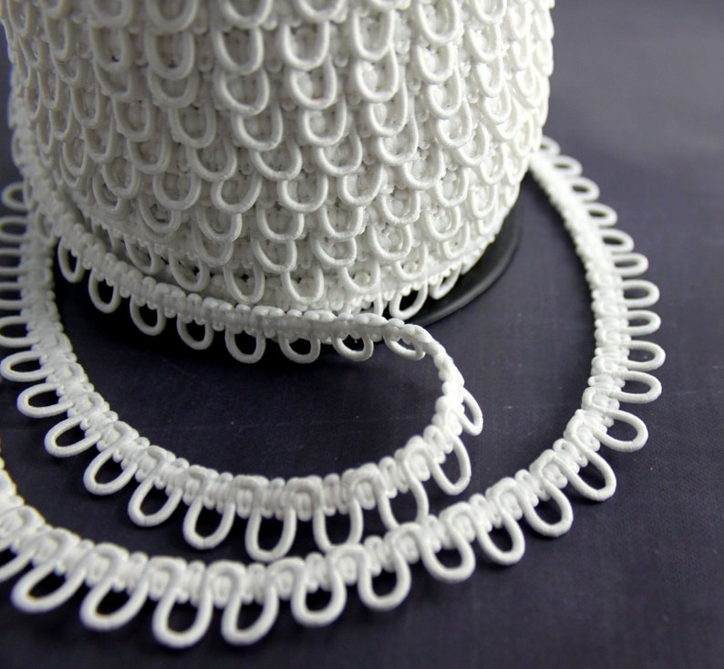 White Elastic Bridal Button Loops - Etsy