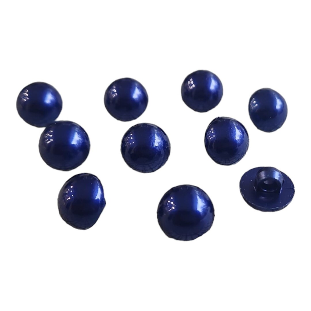 Navy Blue or Royal Blue Pearl Buttons for Wedding Gown in Half Dome ...