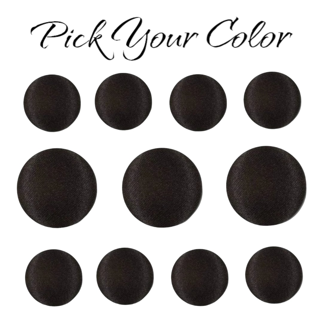 Satin Tuxedo Buttons in Your Color Choice With Different Set Options - Etsy