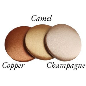 Champagne Silk Satin Buttons With a Shank - Elegant Handmade Touch for ...