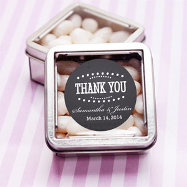 6 Pcs 8 Oz Clear Top Favor Tin Weddings Bridal Shower Baby - Etsy