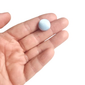 Baby Blue Silk Satin Buttons With a Shank - Elegant Handmade Touch for ...