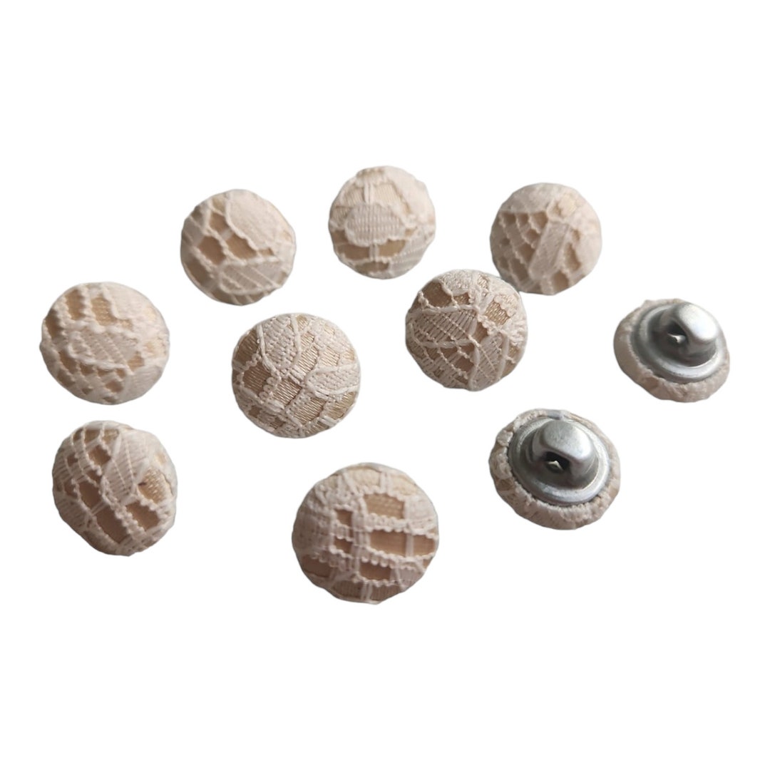 Beige Lace Bridal Gown Buttons / 7/16 Inches (11.5 Mm / L 18) - Etsy