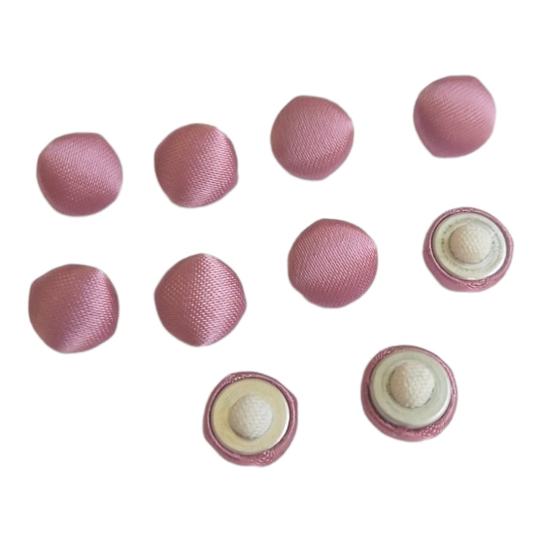 Dark Mauve Silk Satin Canvas Back Shank Buttons / Elegant Touch for ...