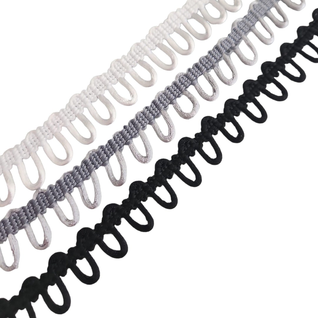 Satin Button Loops for Corset Closure / Non-elastic Bridal Button Loops ...