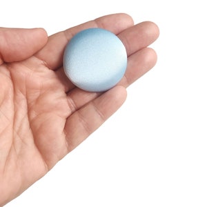 Baby Blue Silk Satin Buttons With a Shank - Elegant Handmade Touch for ...