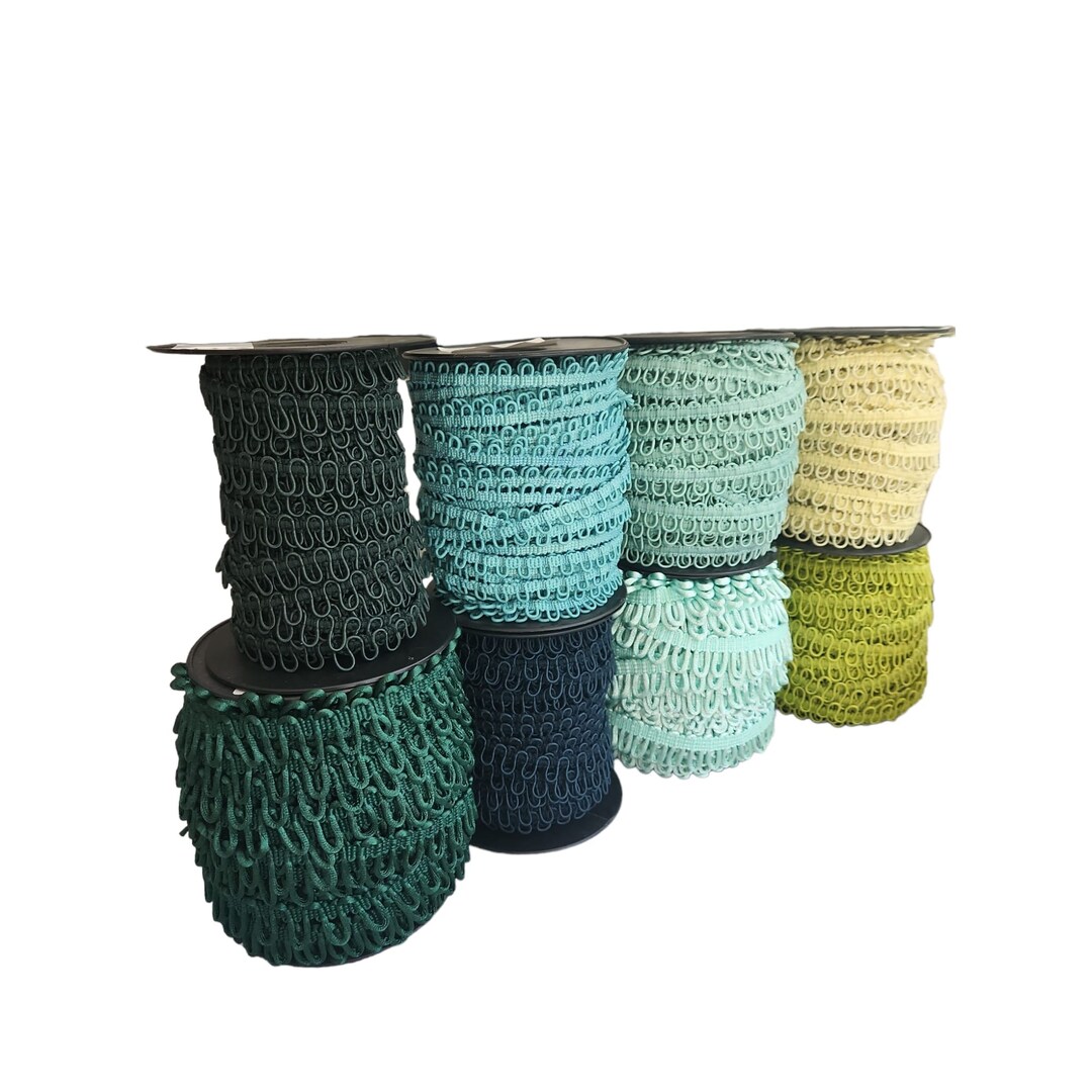 Shades of Green to Yellow Elastic Bridal Button Loops / Choose Your ...