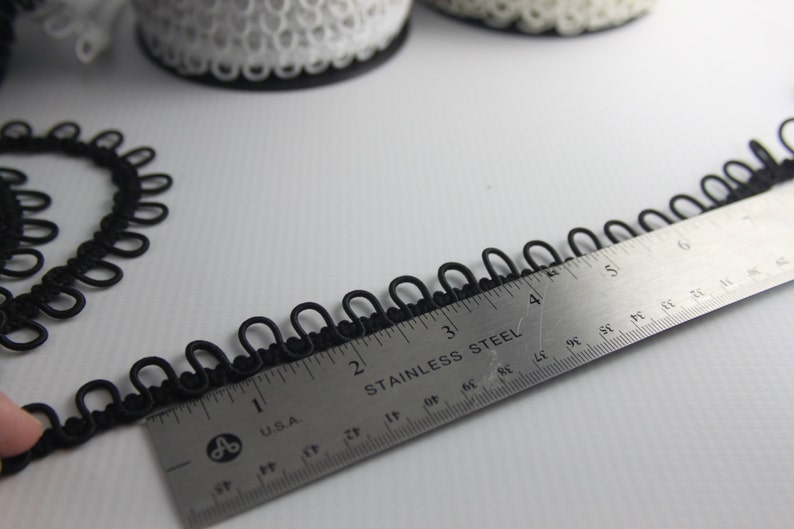 Black Elastic Bridal Button Loops - Etsy