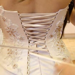 Satin Button Loops for Corset Closure / Non-elastic Bridal Button Loops ...