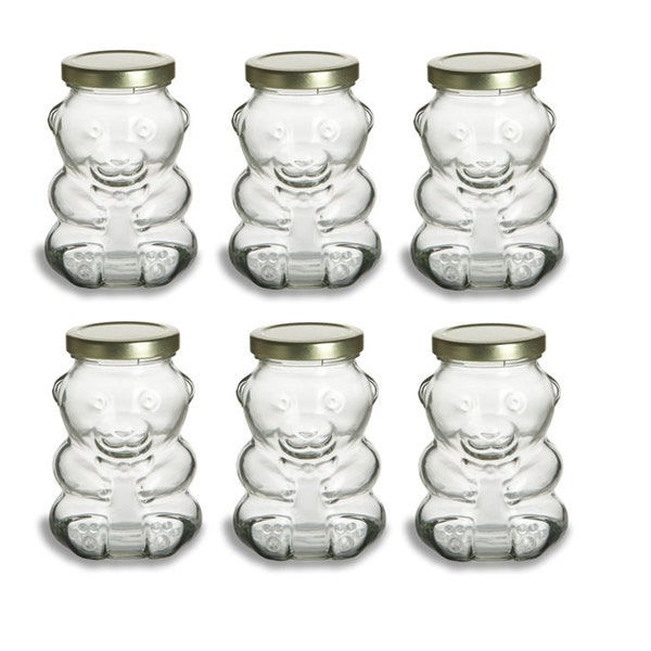 Glass Bear Jar - Etsy