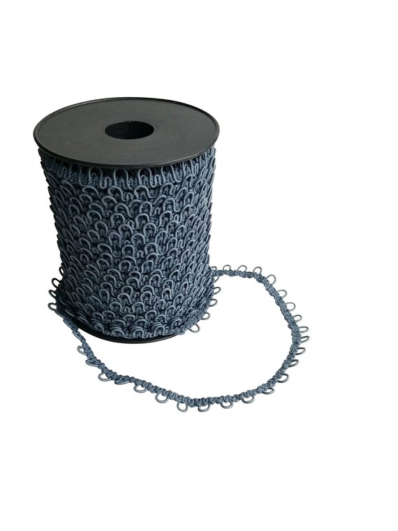 Charcoal Elastic Bridal Button Loops | Etsy