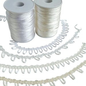 Non-elastic Satin Rat Tail Button Loops for Corset Closings Bridal ...