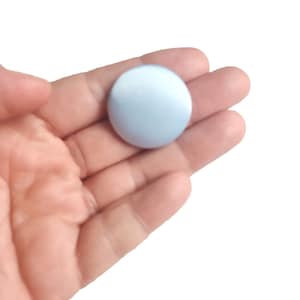 Baby Blue Silk Satin Buttons With a Shank - Elegant Handmade Touch for ...
