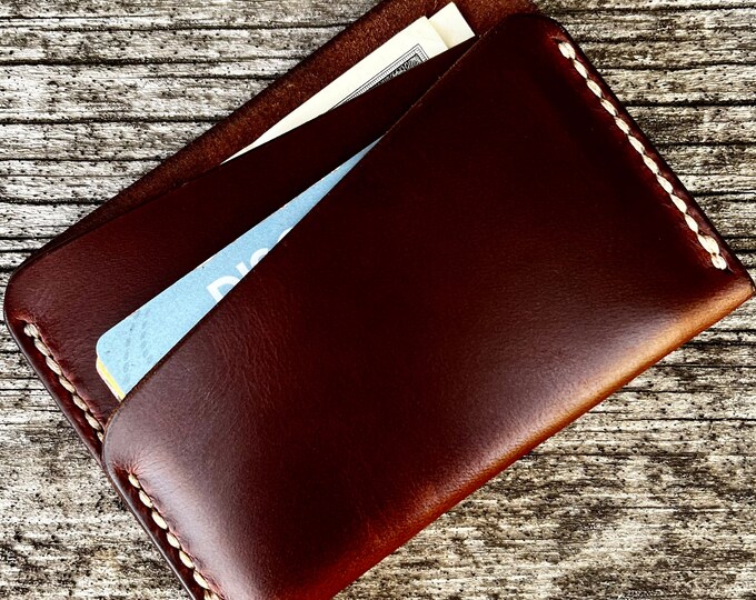 Minimalist Wallet Small Wallet Front Pocket Wallet Thin Leather Wallet ...