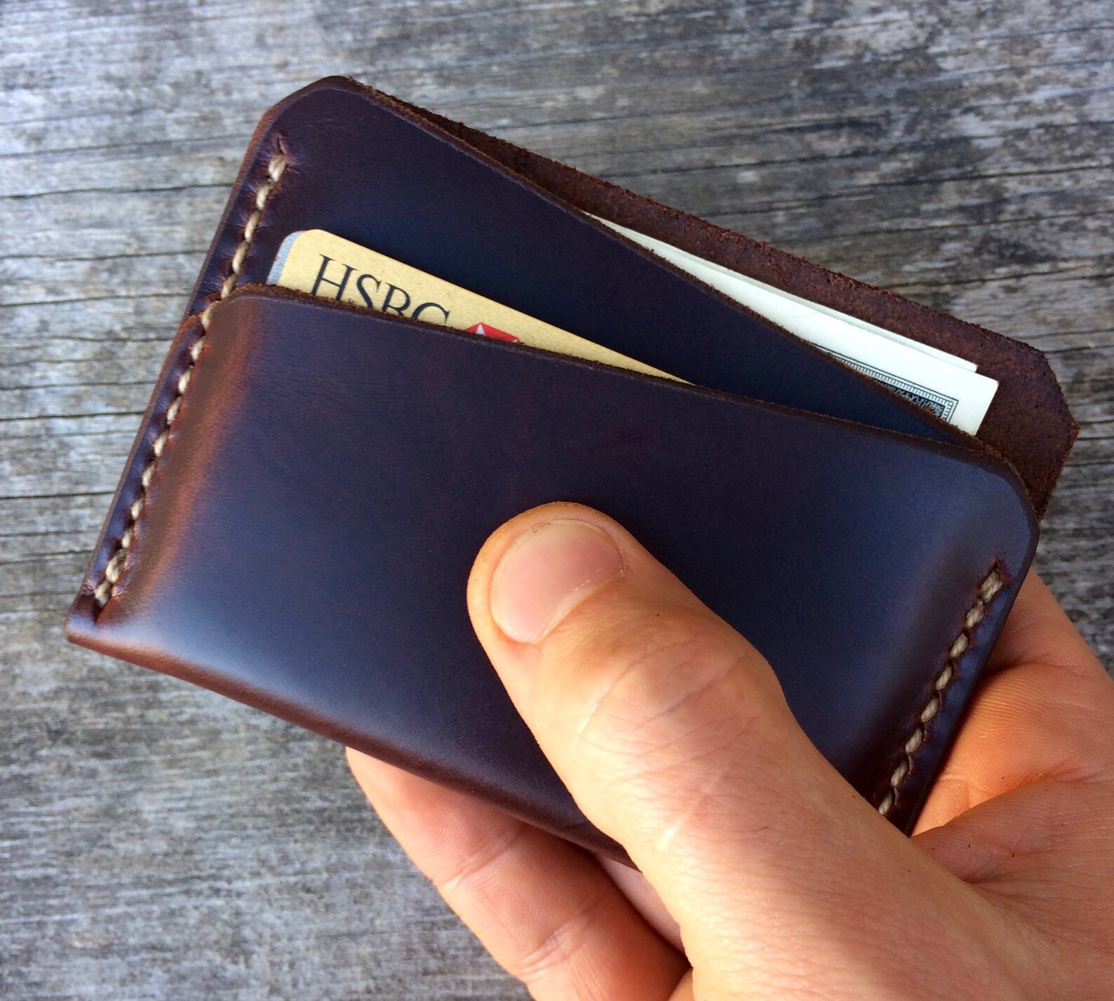 Minimalist Wallet Small Wallet Front Pocket Wallet Thin | Etsy