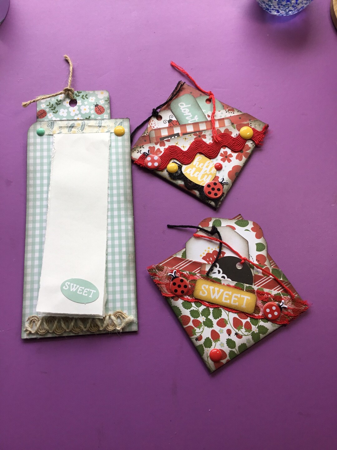 3 Piece Doodlebug Ladybug Junk Journal Ephemera - Etsy