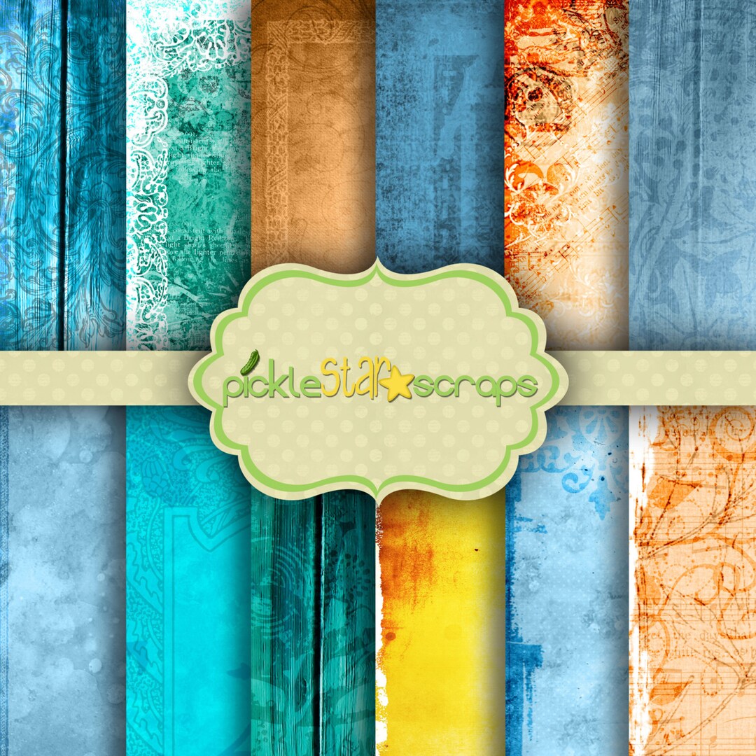 Recollections 12 Digital Scrapbook Papers 12x12inch - Etsy