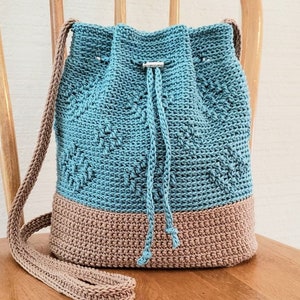 Crochet Bag PATTERN Diamond Drawstring Bag DIY Crochet | Etsy