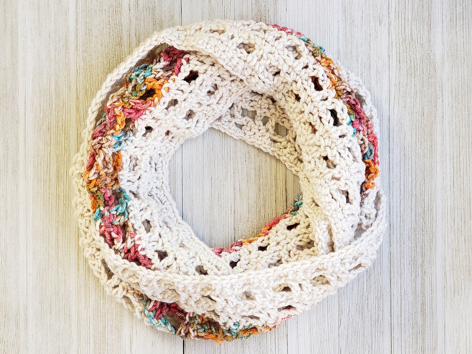 Hidden Gems Infinity Scarf - Crochet Circle Scarf PATTERN (PDF Download ...