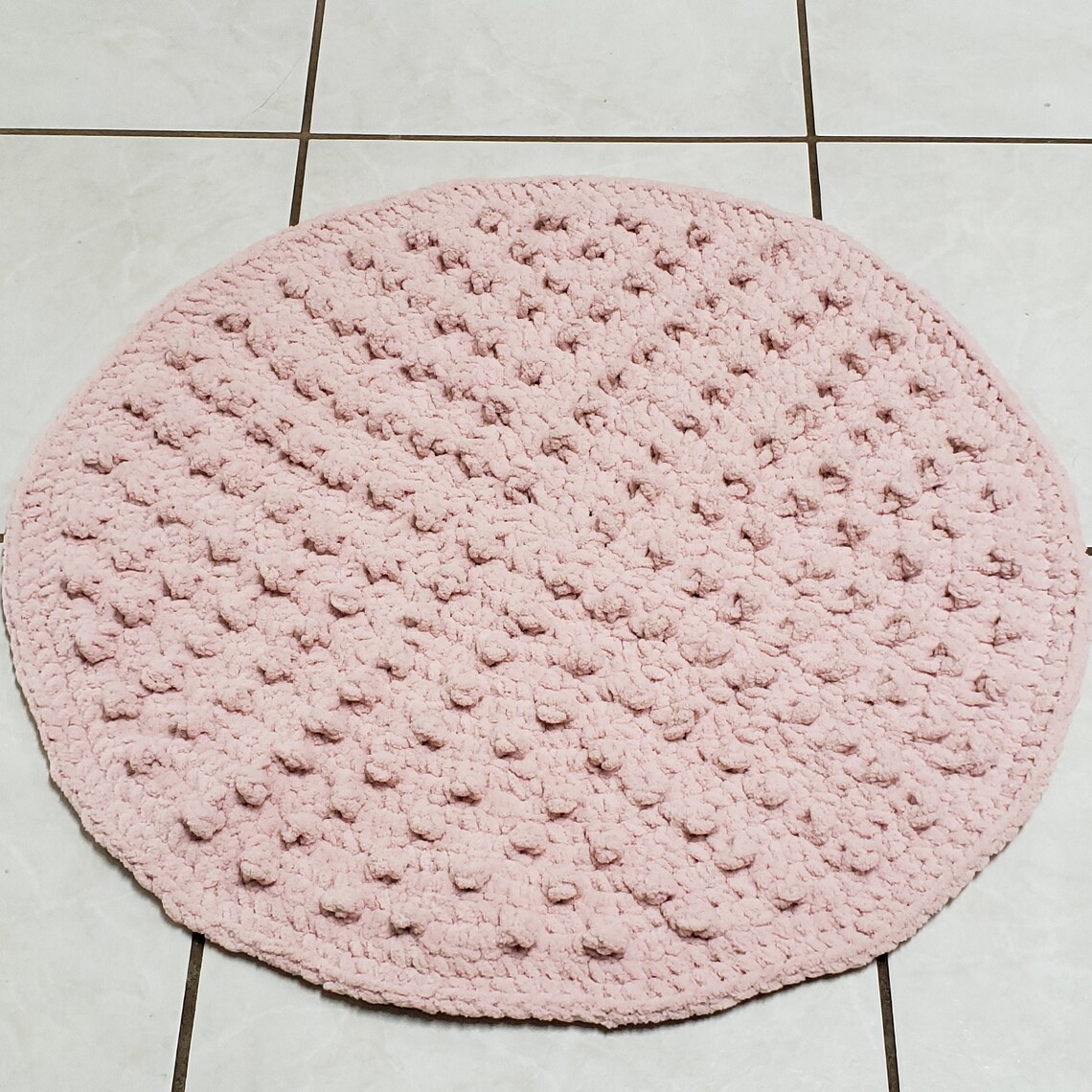 Crochet Rug PATTERN Round Bumpy Bath Mat Crochet Bathroom - Etsy