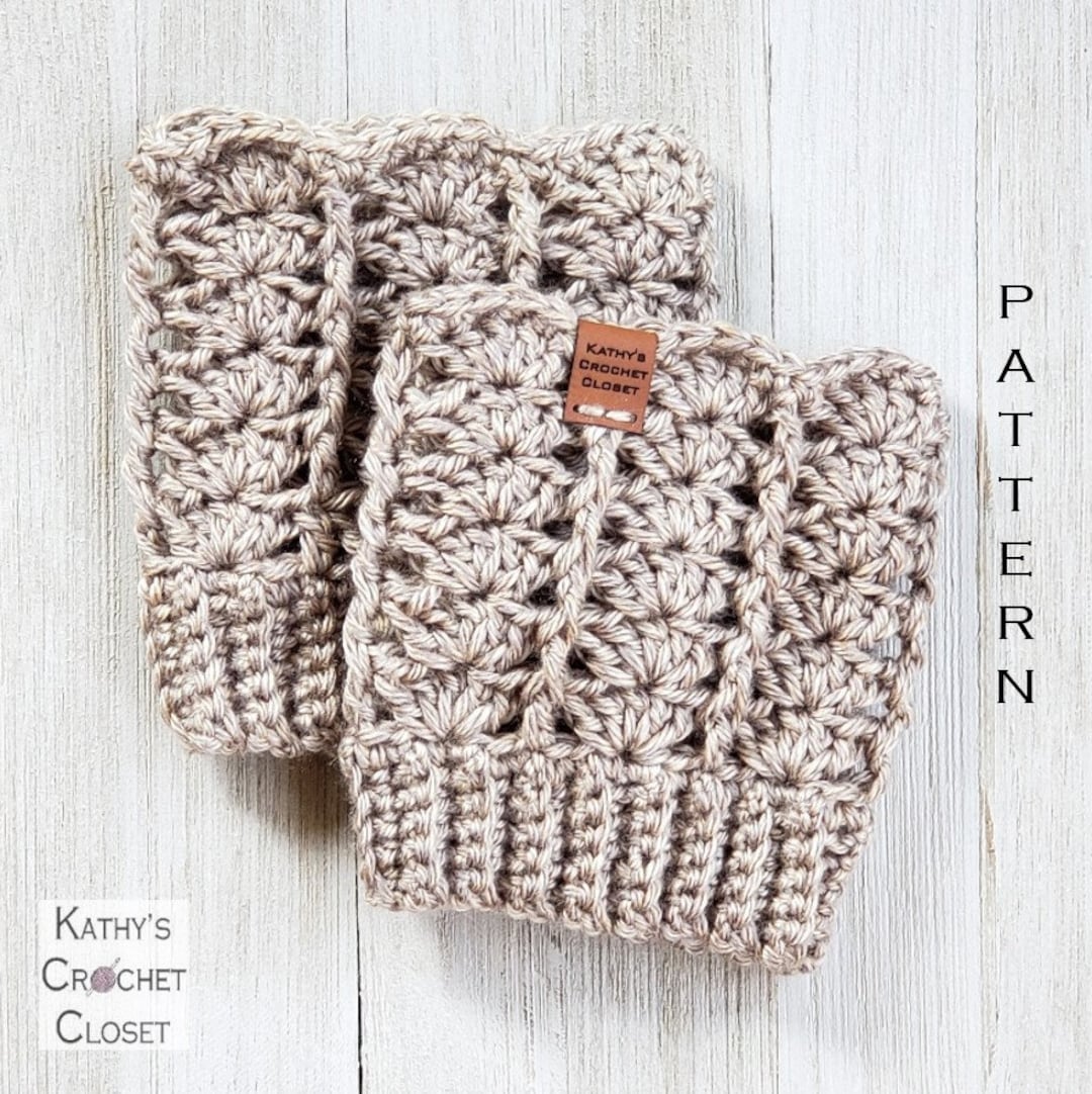 Lacy Boot Cuffs - DIY Crochet Boot Topper PATTERN (PDF Download) - Etsy