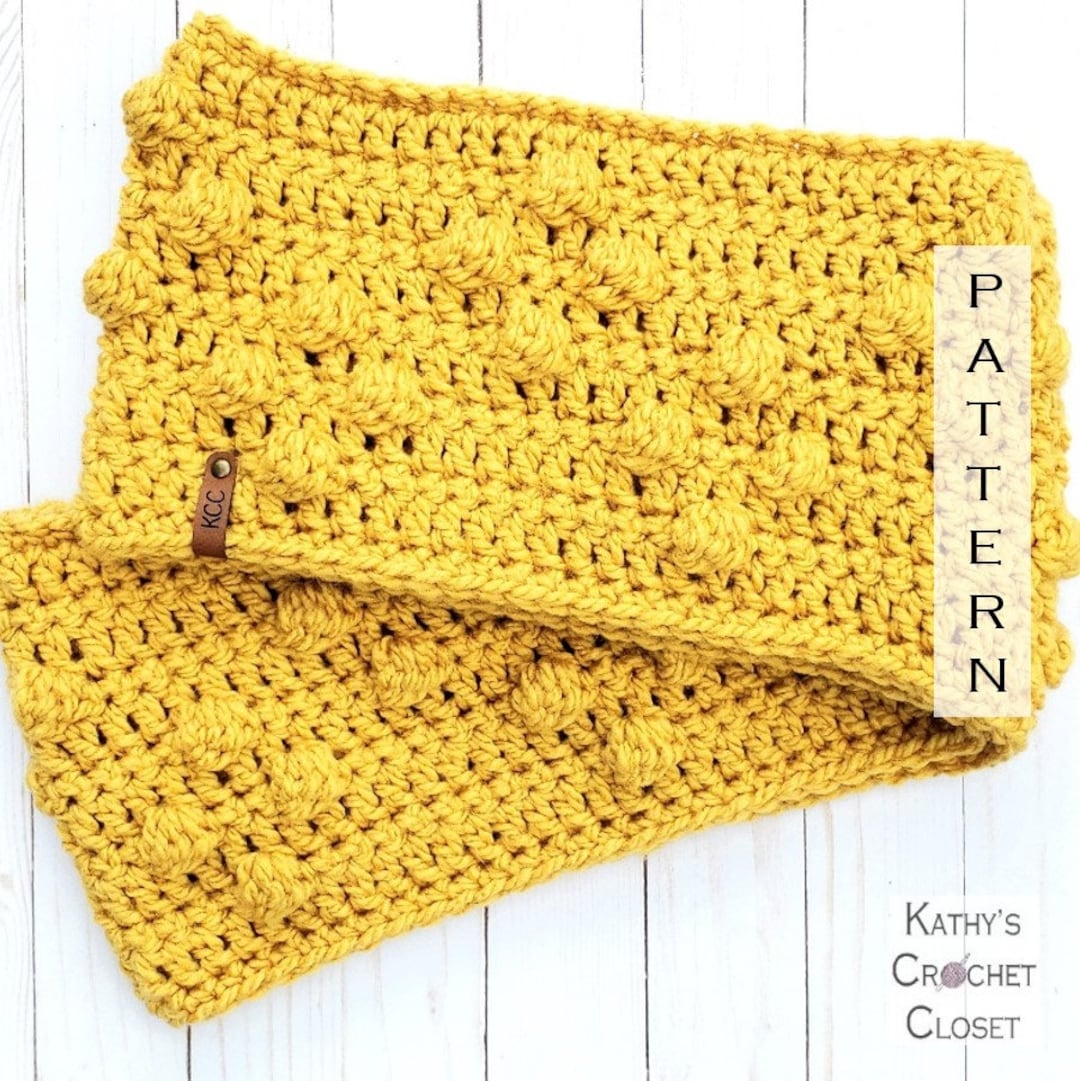 Crochet Scarf PATTERN - Diamond Dot Infinity Scarf - Crochet Infinity ...