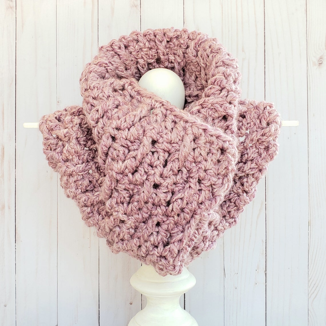 Quick Cozy Cowl Pattern - DIY Crochet Circle Scarf PATTERN (PDF ...