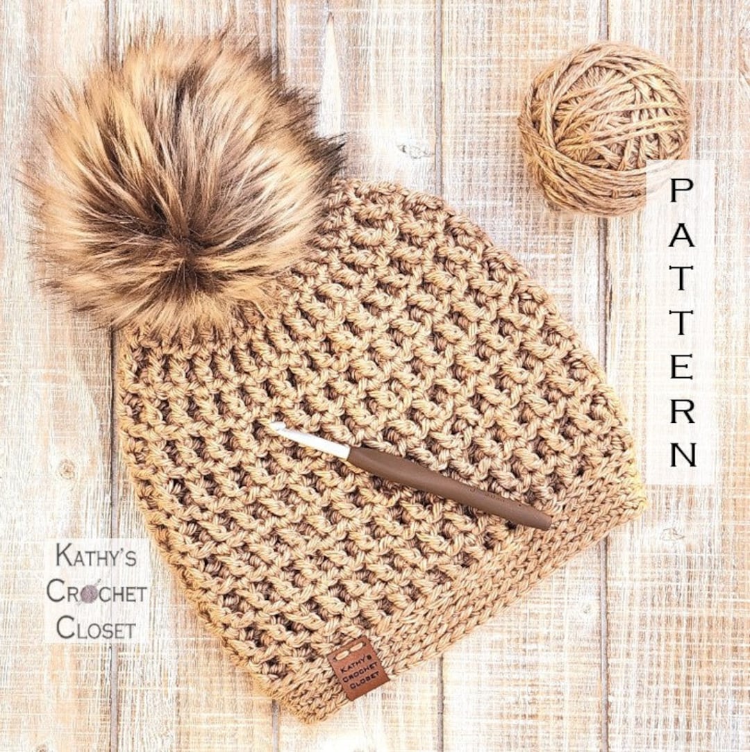 Crochet Hat PATTERN - Mini Waffle Hat - Mommy and Me Hats - Winter Hat ...