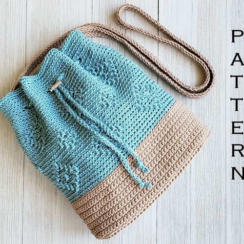 Crochet Diamond Tote Crochet Tote Bag Crochet Bag Pattern | Etsy