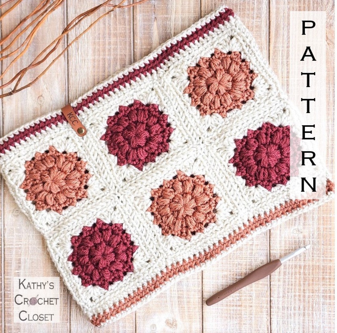 Crochet Cowl PATTERN - Dahlia Cowl - Crochet Scarf Pattern - Granny ...