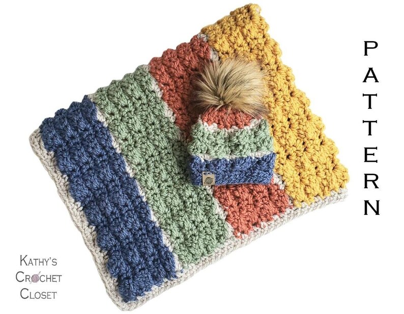 Crochet Baby Blanket PATTERN Atlas Baby Blanket and Hat - Etsy