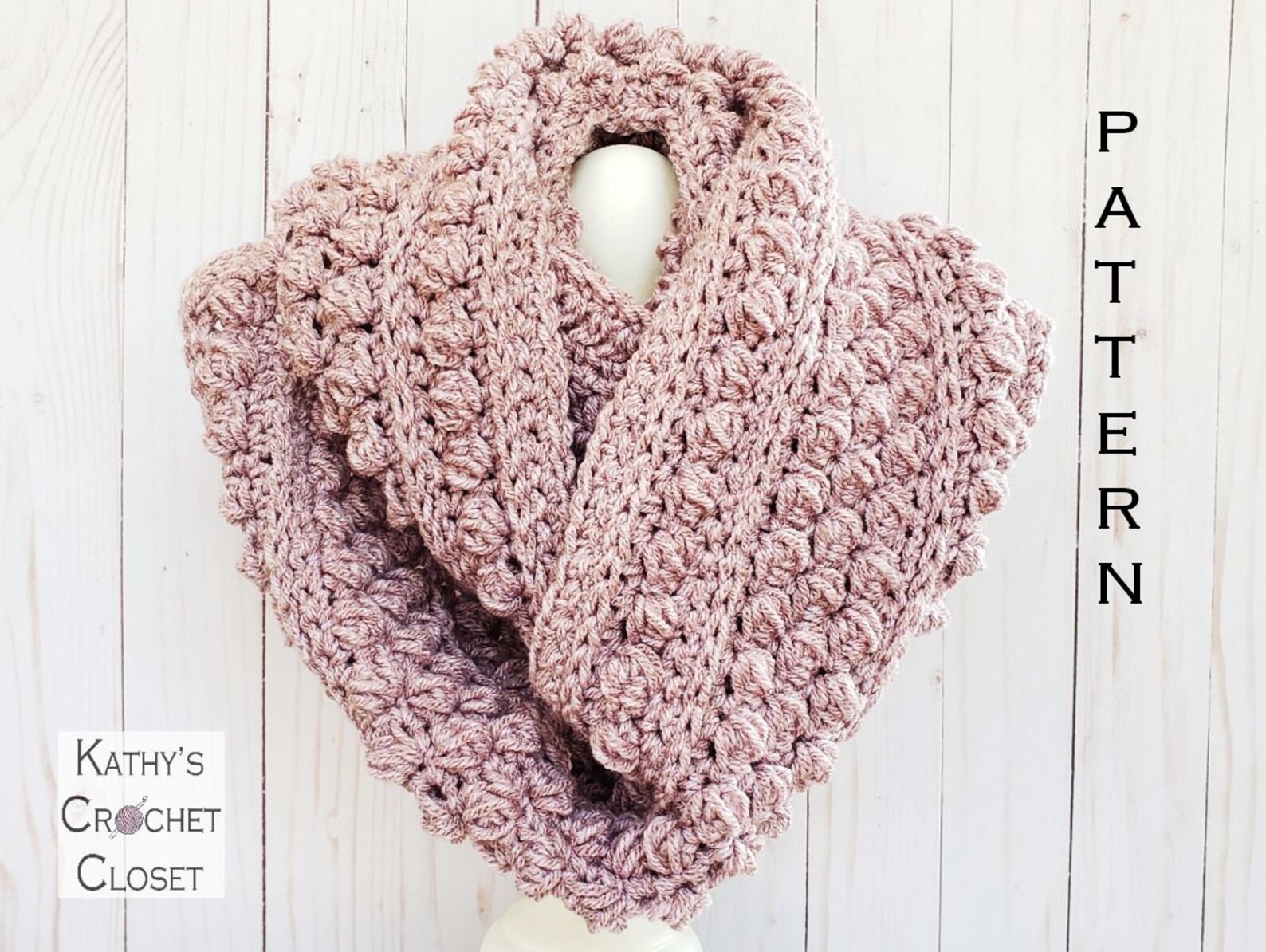 Crochet Scarf PATTERN Posh Puffs Infinity Scarf Crochet | Etsy