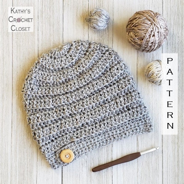 Crochet Button Hat - Etsy