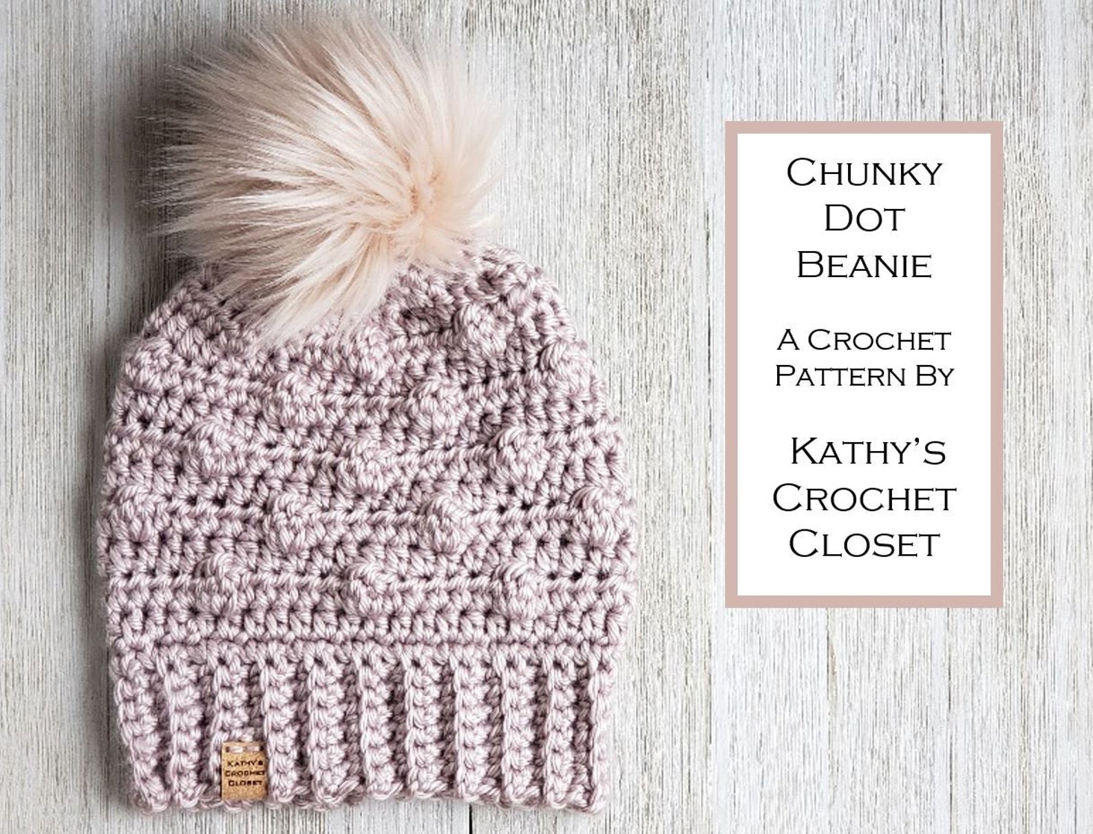 Crochet Hat PATTERN Chunky Dot Beanie Polka Dot Hat | Etsy